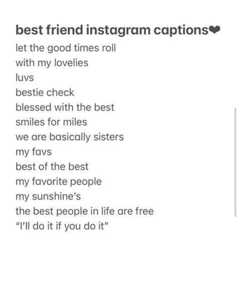 Bestfriend Insta Captions In 2024