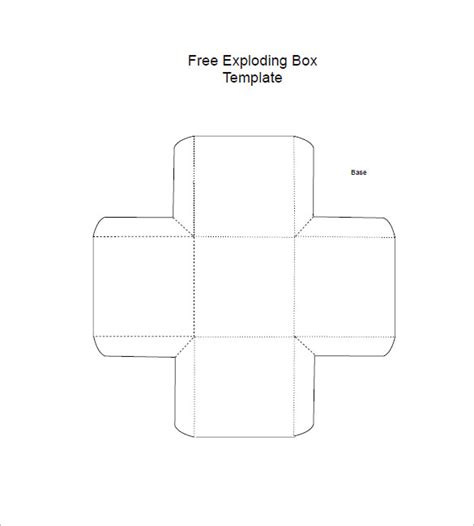 Template For Exploding Box