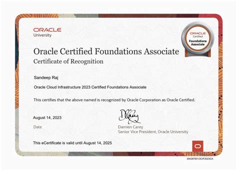 sandeep raj on linkedin oraclecloud oraclecertified achievement