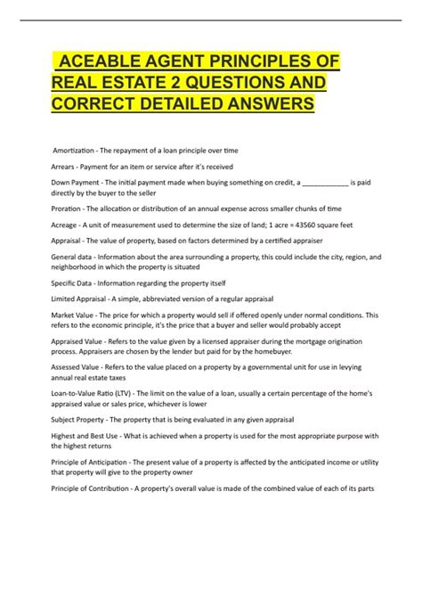 Aceable Agent Principles Of Real Estate 2 Aceable Agent Principles Of