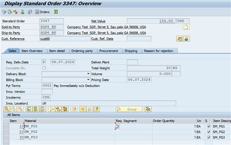 Sap Pp Mto Strategy 60 Scenario With Sap Screenshots Planning With Planning Material