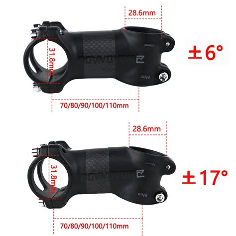 Mtb Bicycle Stem 6 17 Degree Aluminum Carbon Roa Vicedeal