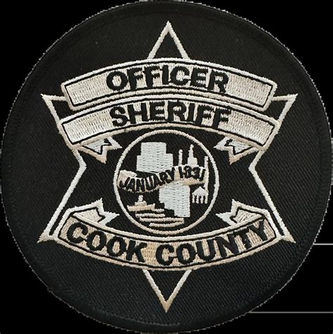 Cook County Sheriff Star Patch Officer Subdued Cfe Tagman