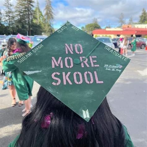 Bts 😫 Graduation Cap Designs High School Graduation Cap Decoration