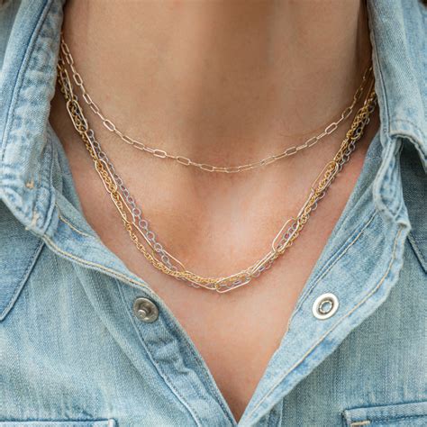 Dillon Mixed Metal Necklace Liz James Designs