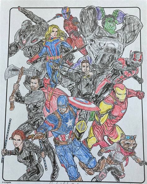 Avengers Endgame Poster By Drawasaurus04 On Deviantart