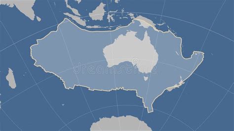 Australian Tectonic Plate Contour Map Stock Illustration Illustration Of Temblor Contour