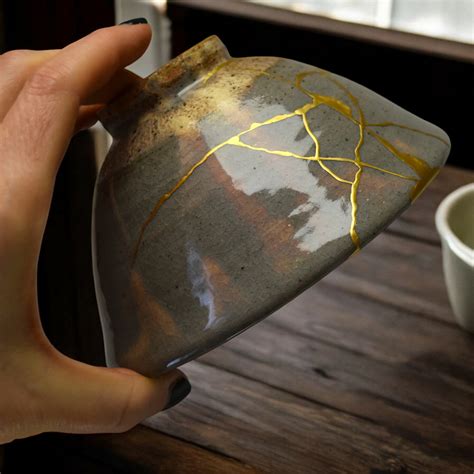 Gohon Kintsugi Chawan Pure Gold Kintsugi