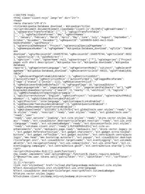 Wikipedia Database Download Wikipedia Htm Download Free Pdf Wikipedia Databases