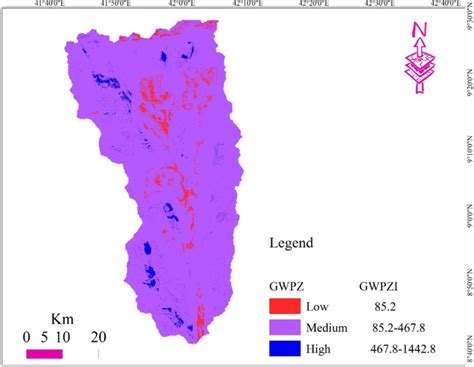 Overall Groundwater Potential Zone Map O Gobele Watershed Download Scientific Diagram