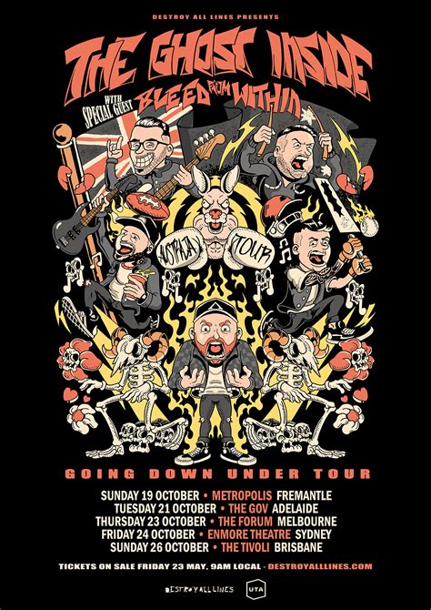 The Ghost Inside Australian Tour October 2025 Everyday Metal