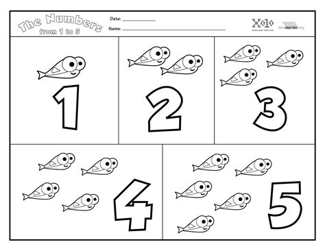 Números Para Imprimir Del 1 Al 5 En Ingles