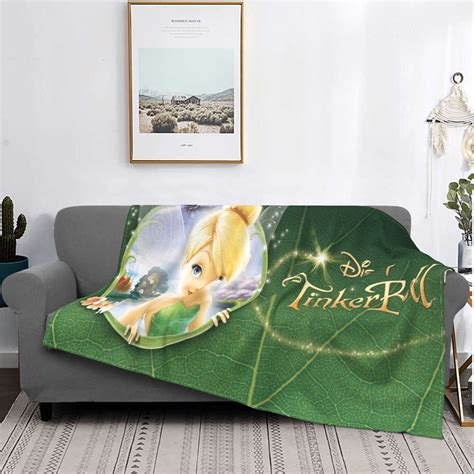 Two Layers Blanket Disney Tinkerbell Custom Name Printed Etsy