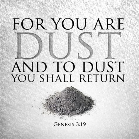 Genesis 3 19 Bible Quote Dust To Dust Ashes To Ashes Dust To Dust