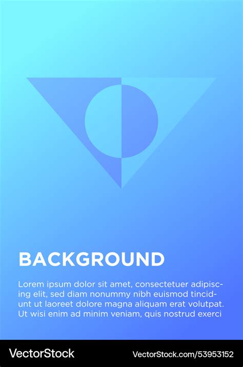 Simple Blue Gradient Background Royalty Free Vector Image