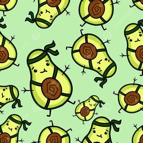 Avocado Seamless Vector Design Images Cute Avocado Seamless Pattern Vector Avocado Clipart