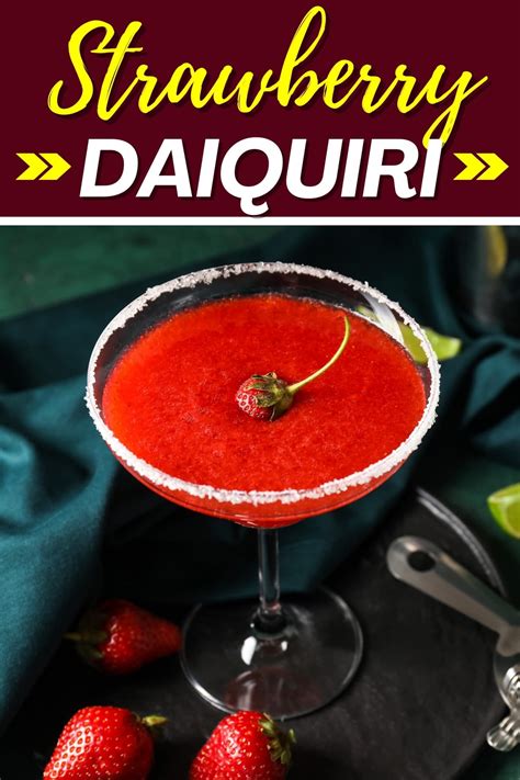 Strawberry Daiquiri Classic Recipe Insanely Good