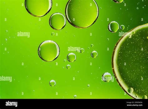 Green Water Bubble Background