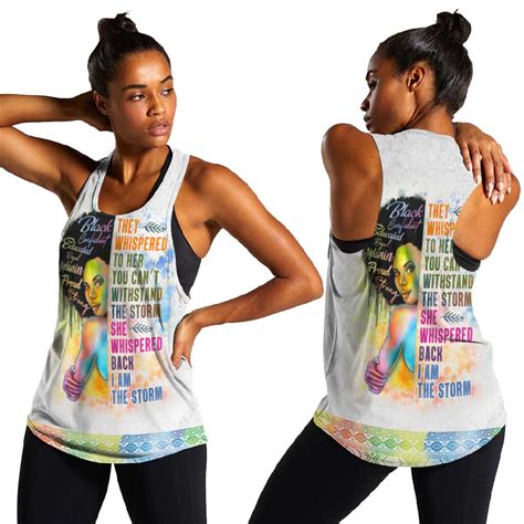 Black Girl I Am The Storm Women Racerback Tank African American Women