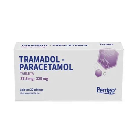 Tramadol Paracetamol 375325 Mg Con 20 Tabletas Farmacia Online Prixz