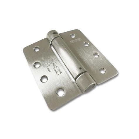 Onward 4 In X 4 In Brushed Nickel Self Closing Full Mortise Spring
