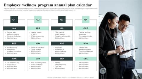 Employee Wellness Program Annual Plan Calendar Diagrams Pdf