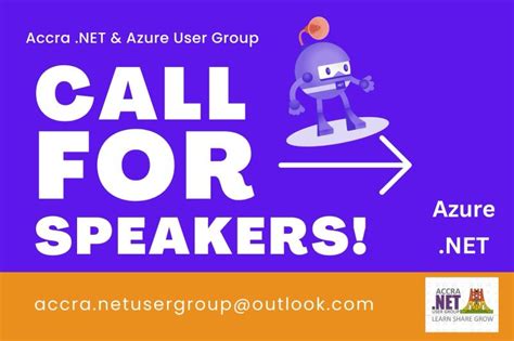 Isaiah Clifford Opoku On Linkedin Call For Speakers Share Your Azure And Net Expertise With