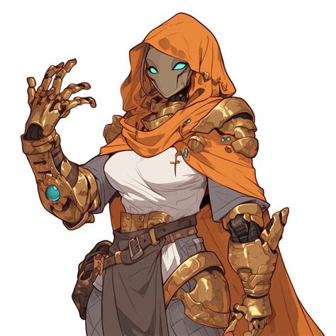 Warforged Monk Female Porcelain Warforged Dnd Female Warforged