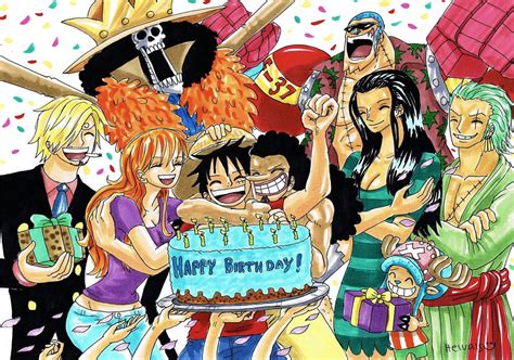 One Piece Luffy Happy Birthday At Oliver Silas Blog