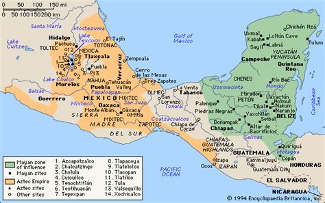 Maya Olmec Map