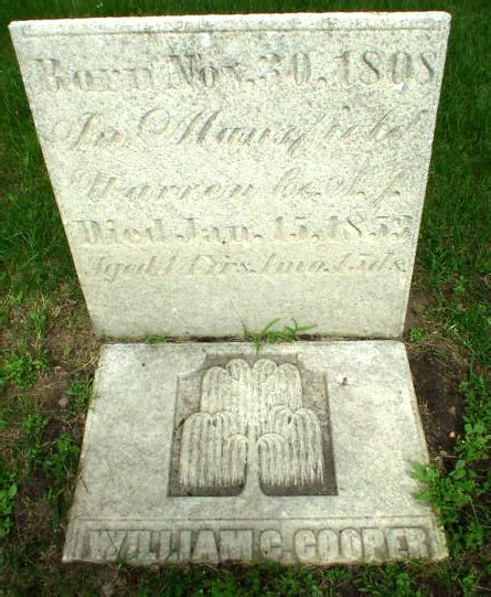 William C Cooper 1808 1853 Find A Grave Memorial