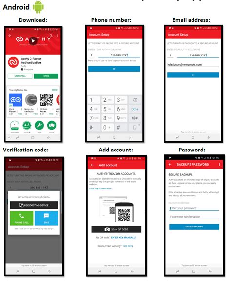 How To Activate The Authy Phone App For Use With Amazing Charts For E