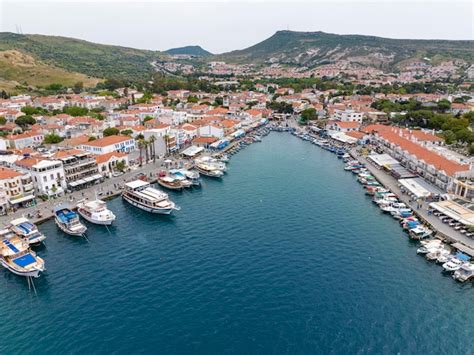 Premium Photo Aerial Photos Of Foca Village Located In Western Turkey Izmir Foca Castle