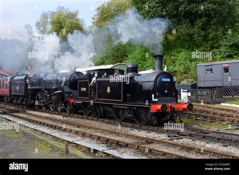 Caledonian Railway Class 439 Tank Engine No 55189 And Br Standard Class