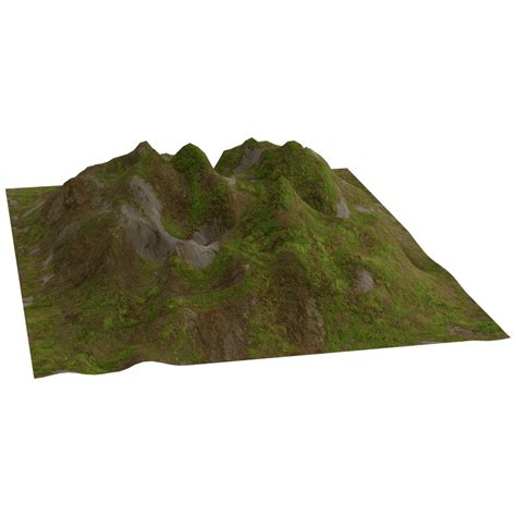 Hilly Terrain 3d Model A23d