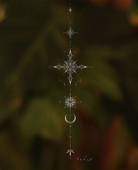 Simplistic Snowflake Tattoo Design
