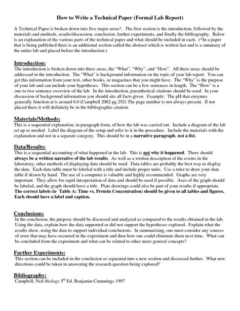 Biology Lab Report Template Sampletemplatemyid