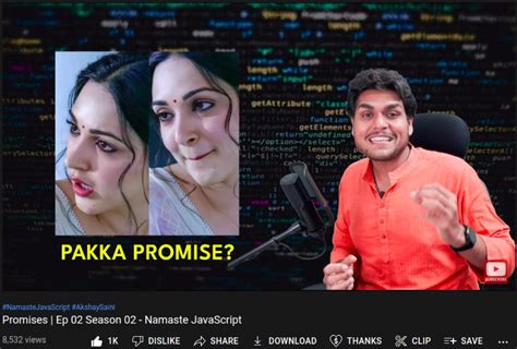 namastejavascript javascript namastejavascript love promises video… ravindra vaibhav