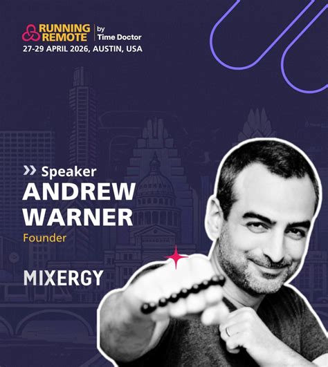 Running Meet Our Next Running Remote 2026 Speaker Andrew Warner