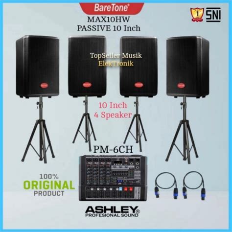 Jual Paket Sound System Speaker Inch Speaker Baretone Max Hw Power Mkxer Ashley Garansi
