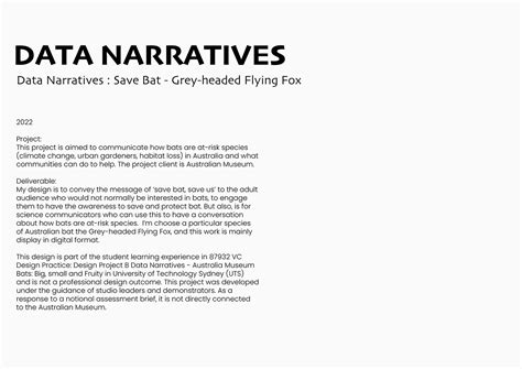 Data Narratives Save Bat On Behance