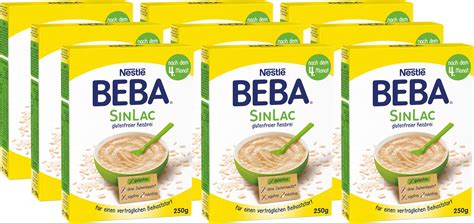Buy Nestl Beba Sinlac Gluten Free Rice Porridge Soy Free And Milk Free Powder Pack Of 9 X 250g