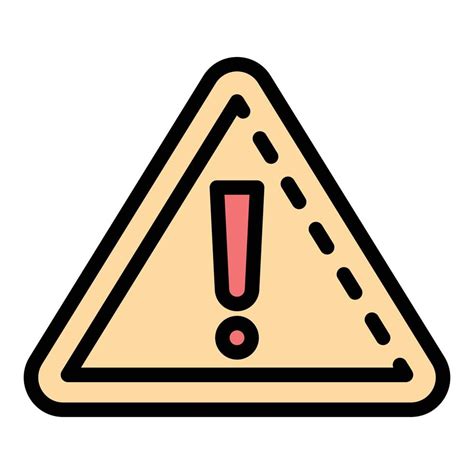 Attention Sign Icon Color Outline Vector 15142798 Vector Art At Vecteezy
