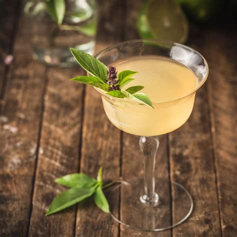 Thai Basil Gimlet An Elegant Sour Cocktail From Nerds With Knives