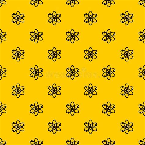 Atom With Electrons Pattern Vector Stock Vector Illustration Of