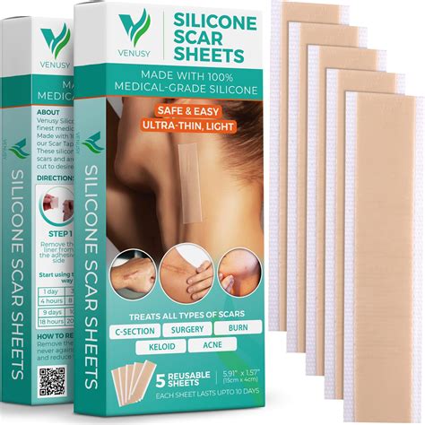 Silicone Scar Sheets Silicone Scar Strips Self