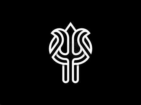 Modern Trident Logo Branition