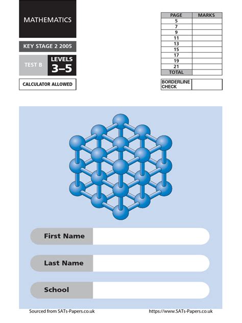 ks2 mathematics 2005 test b pdf elementary geometry geometry