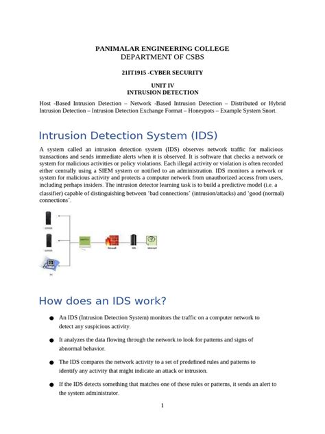 Unit Iv Intrusion Detection Pdf Security Computer Security