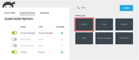 Custom Form Action Ninja Forms Developer Resources